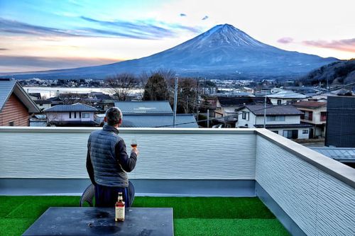 新築豪华别荘大石100a広い展望台、富士山と河口湖を望む、近大石公園、歩いで4分至駅 - Fujiyoshida