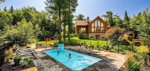 Chalet Red Deer At Fiddler Lake With Spa, Sauna, And Private Pool - Saint-Sauveur
