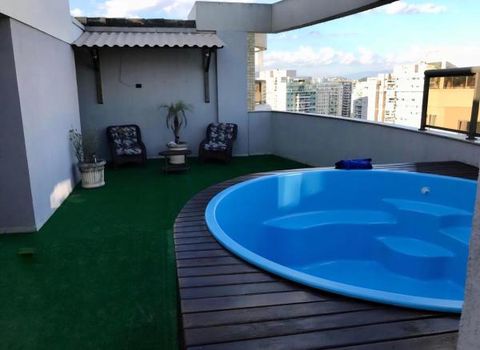 Quarto Em Cobertura Duplex Com Piscina E Espaço Ao Ar Livre - Rio de Janeiro