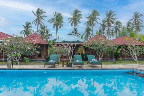 Deluxe Villa Beach-rijet Villa Beach & Restaurant - Bali
